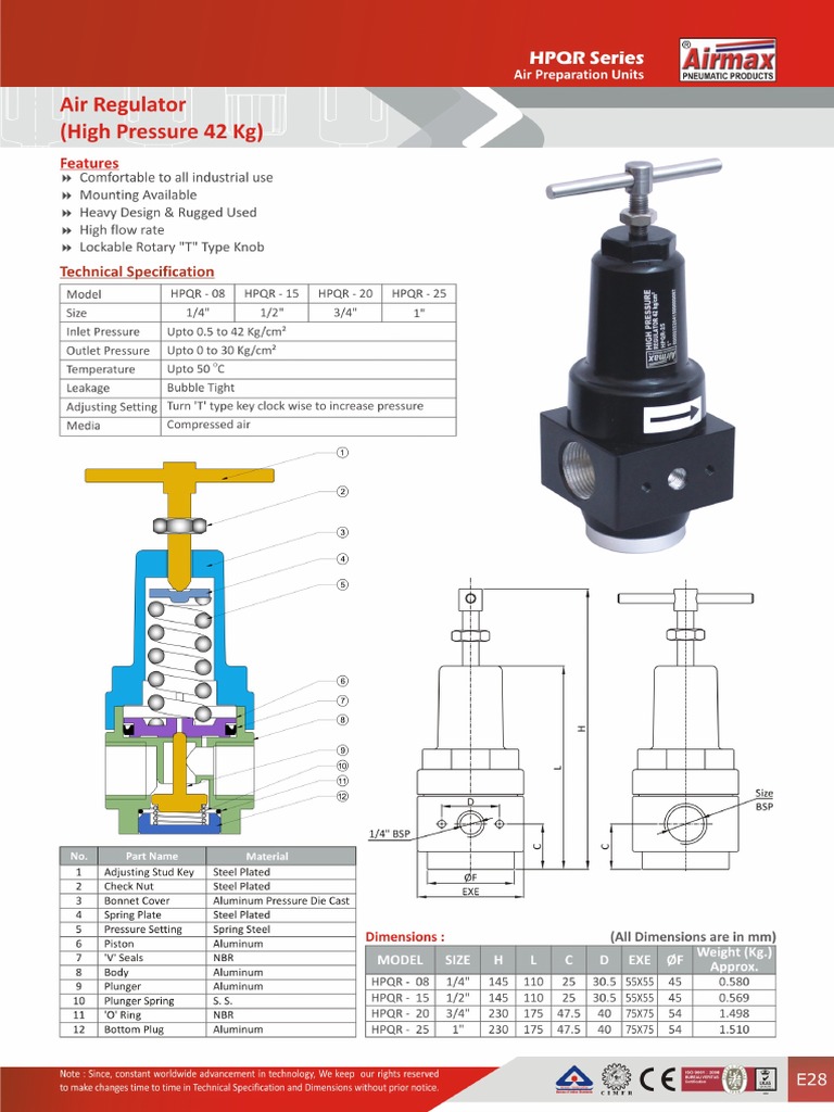 High Pressure Regulator | PDF