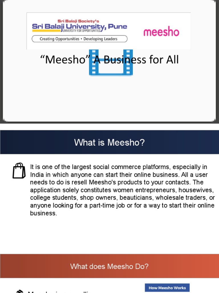 Meesho | Download Free PDF | E Commerce | Business