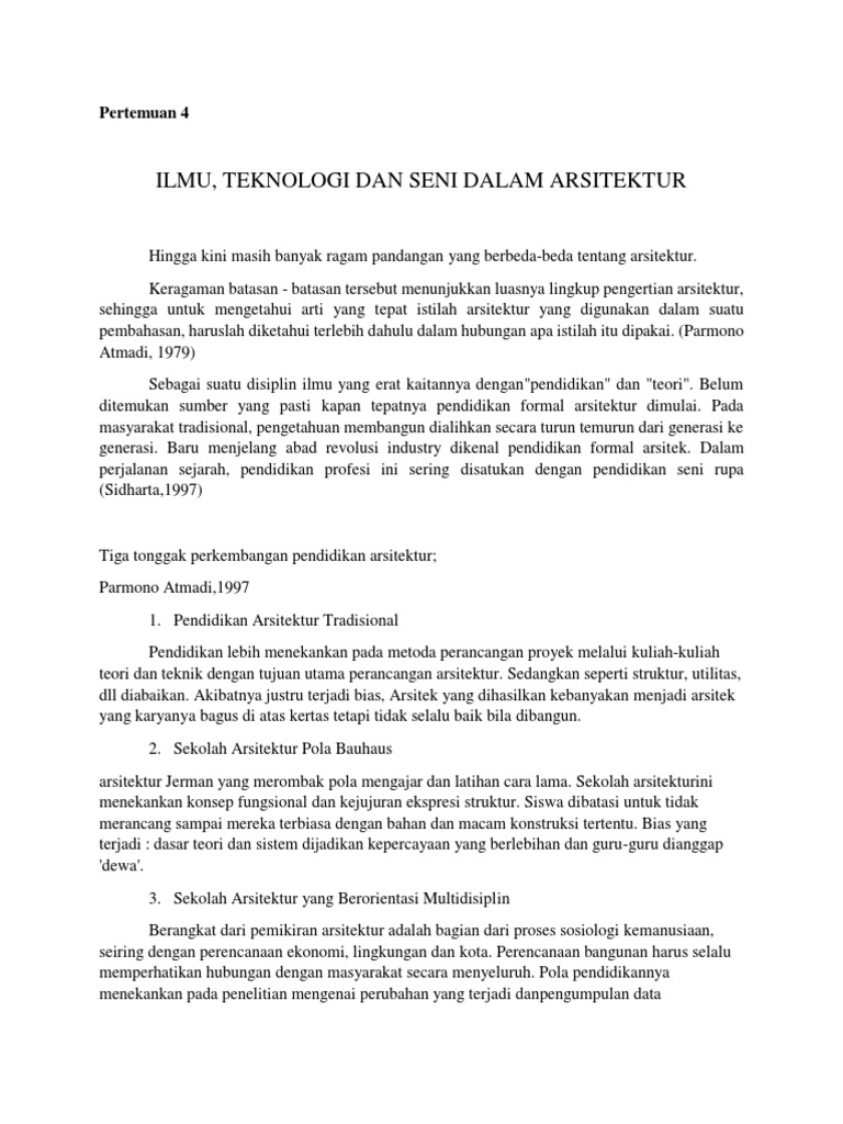 Modul Pengantar Arsitektur | PDF