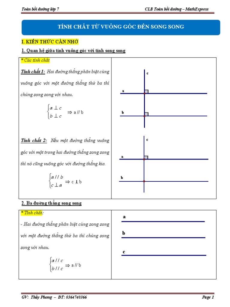 (7 Zoom) BG Tinh Chat Tu Vuong Goc Den Song Song | PDF