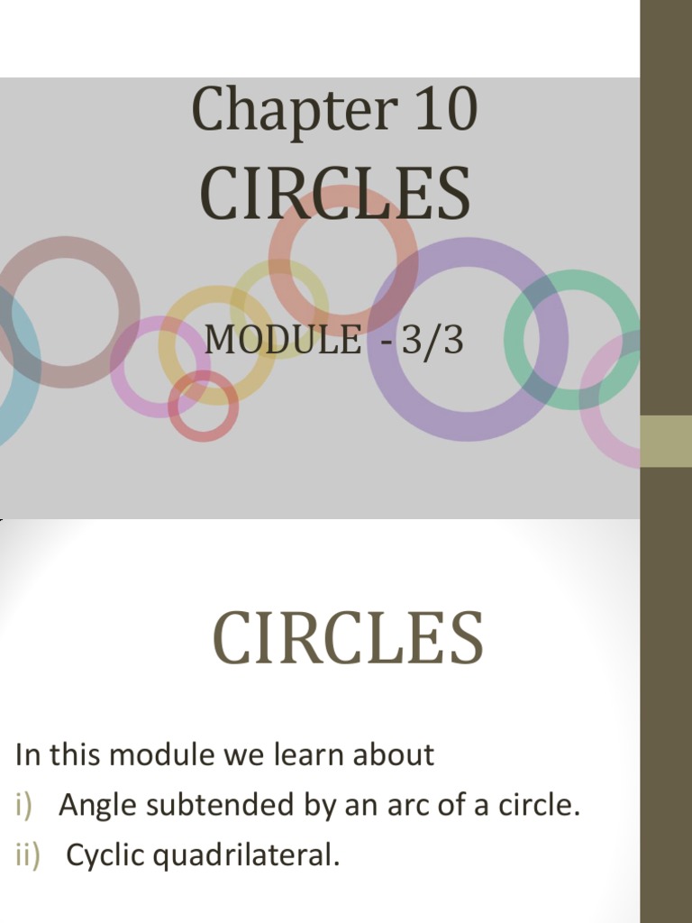 Geometry: Circles & Quadrilaterals | PDF | Circle | Geometry