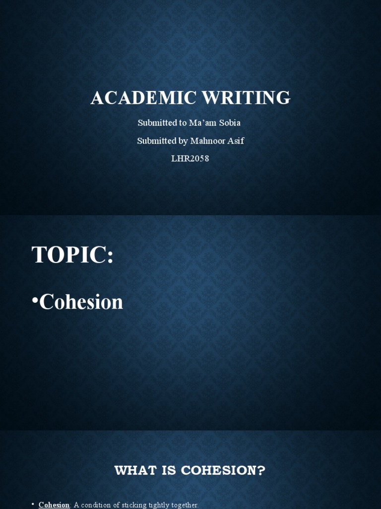 Academic Writing | PDF