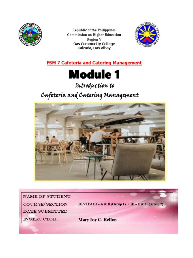 Introduction to Cafeteria and Catering Management | PDF | Tableware ...