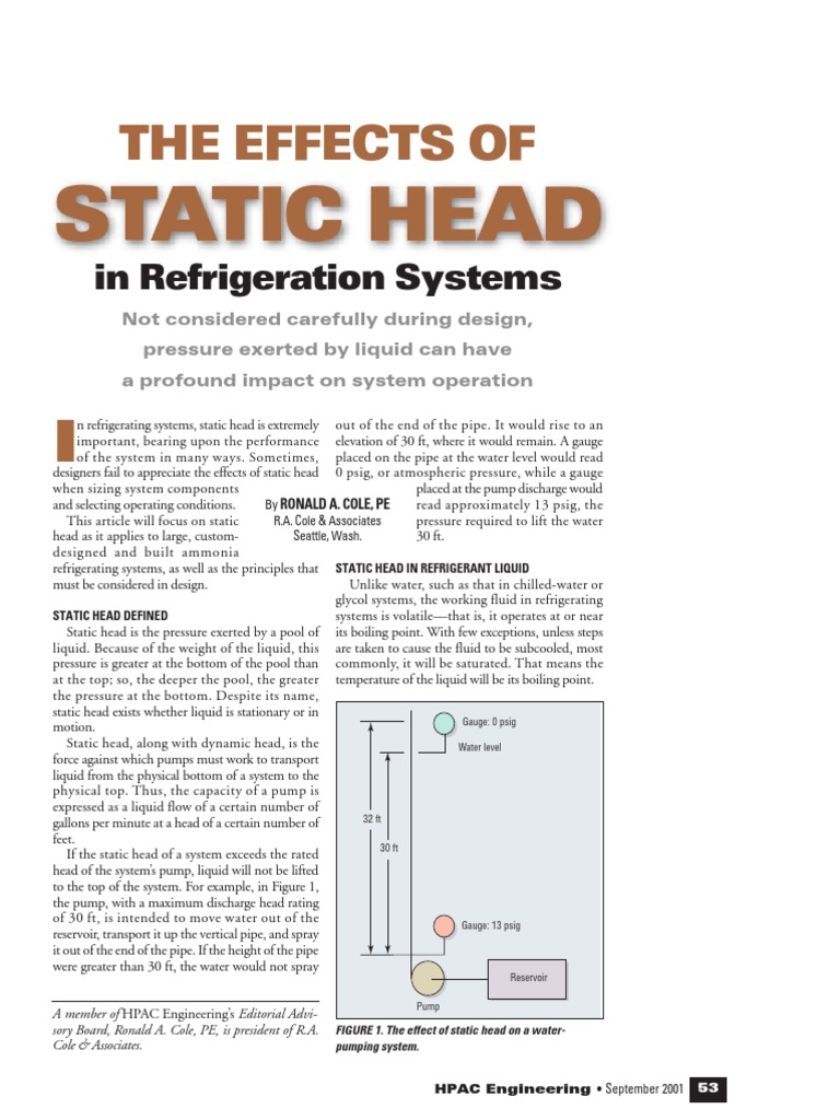 Static Head | PDF | Pressure | Liquids
