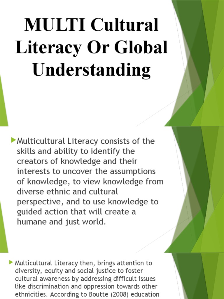Multicultural Literacy or Global Understanding | PDF | Literacy | Multiculturalism