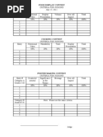 Cooking Contest Judging Criteria | PDF