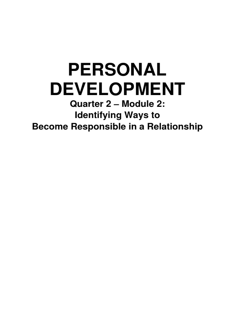 Identifying Ways To Healthy Relationships | PDF | Self Esteem | Sexual ...