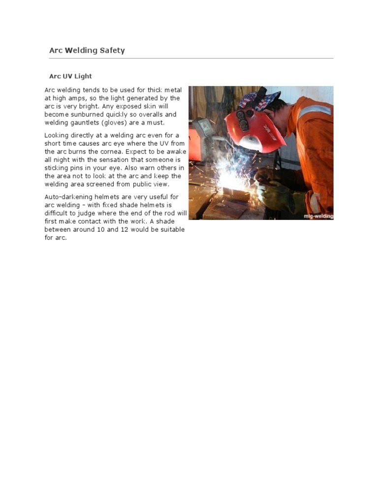 Arc Welding Safety | PDF | Welding | Construction
