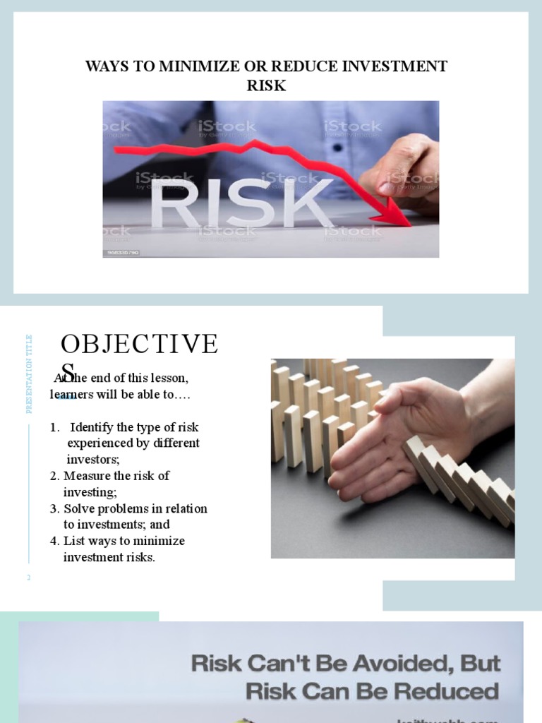 Ways To Minimize Risk | Download Free PDF | Investing | Risk