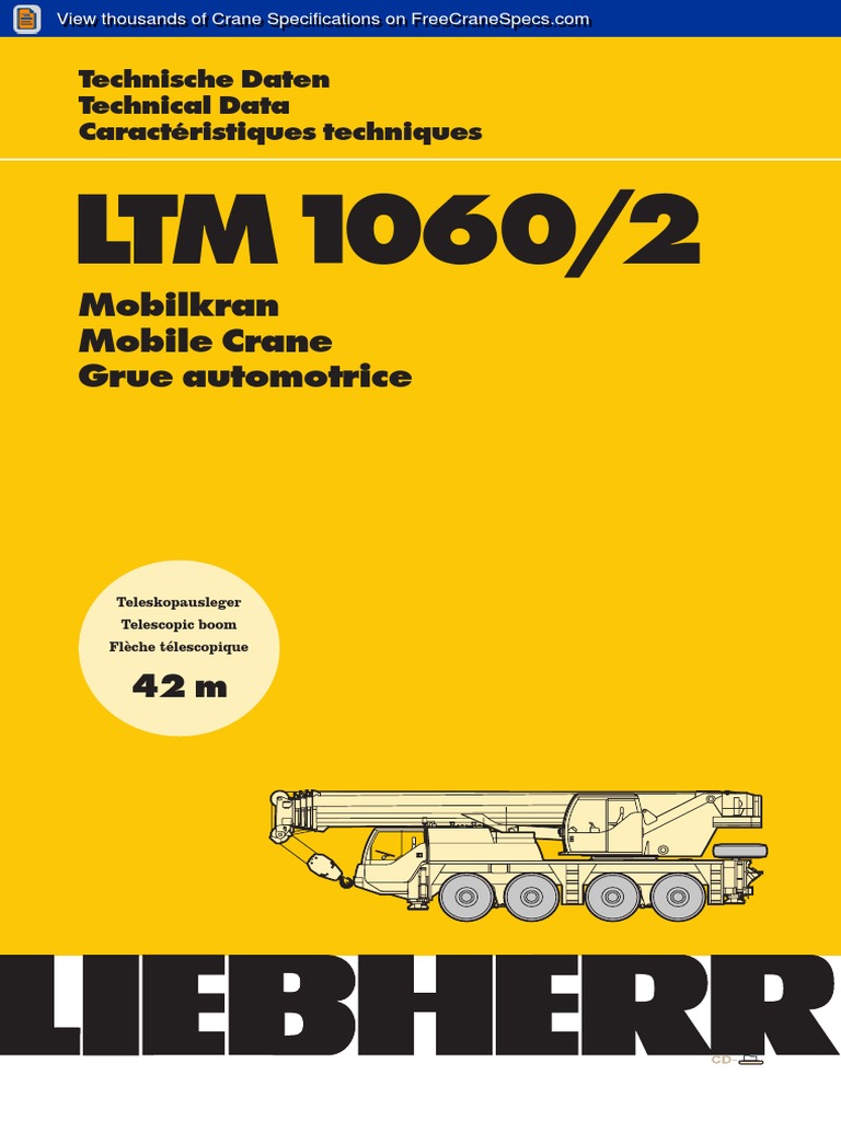 Liebherr LTM 1060 2 Specifications | PDF