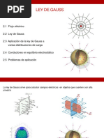 Mapa Conceptual Ley de Gauss | PDF | Física | Cantidades fisicas