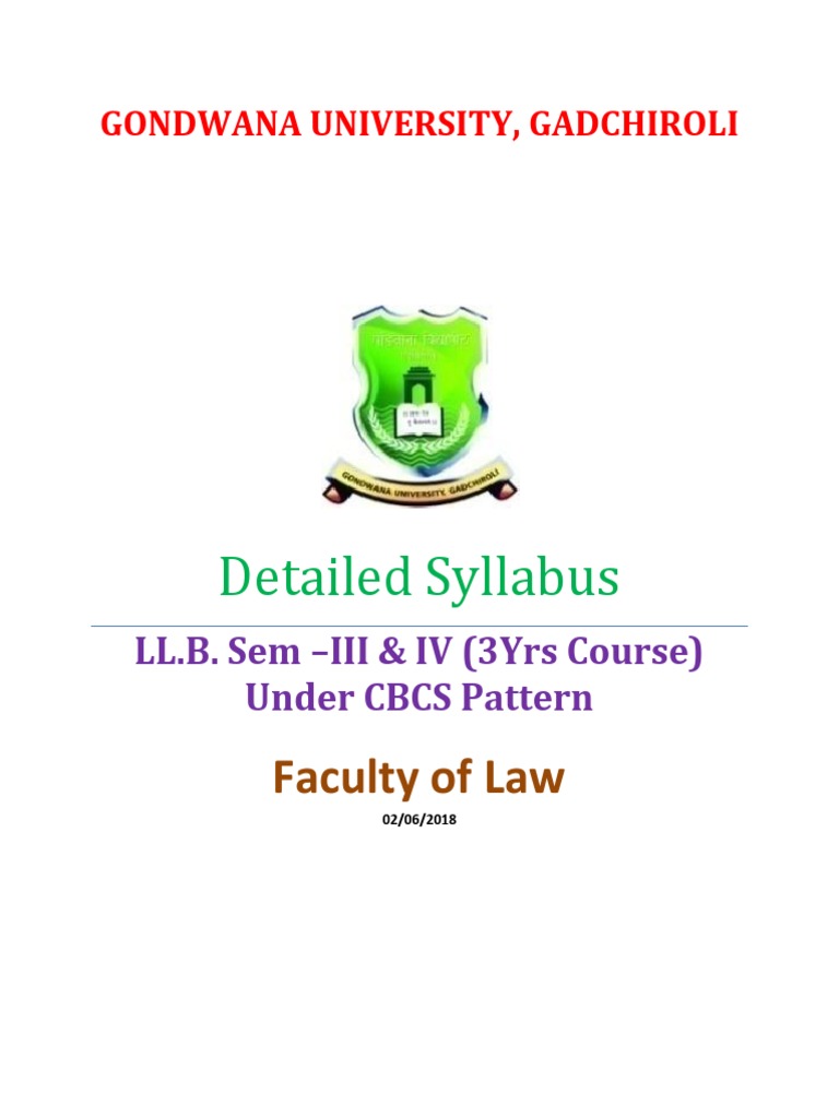 Syllabus - LLB 3 Yrs Sem III & IV Cbcs | PDF | Usb Flash Drive | Jurisprudence