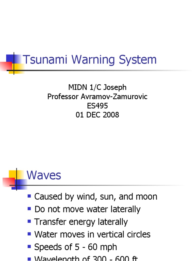 Tsunami Warning System Overview | PDF | Tsunami | Physical Oceanography