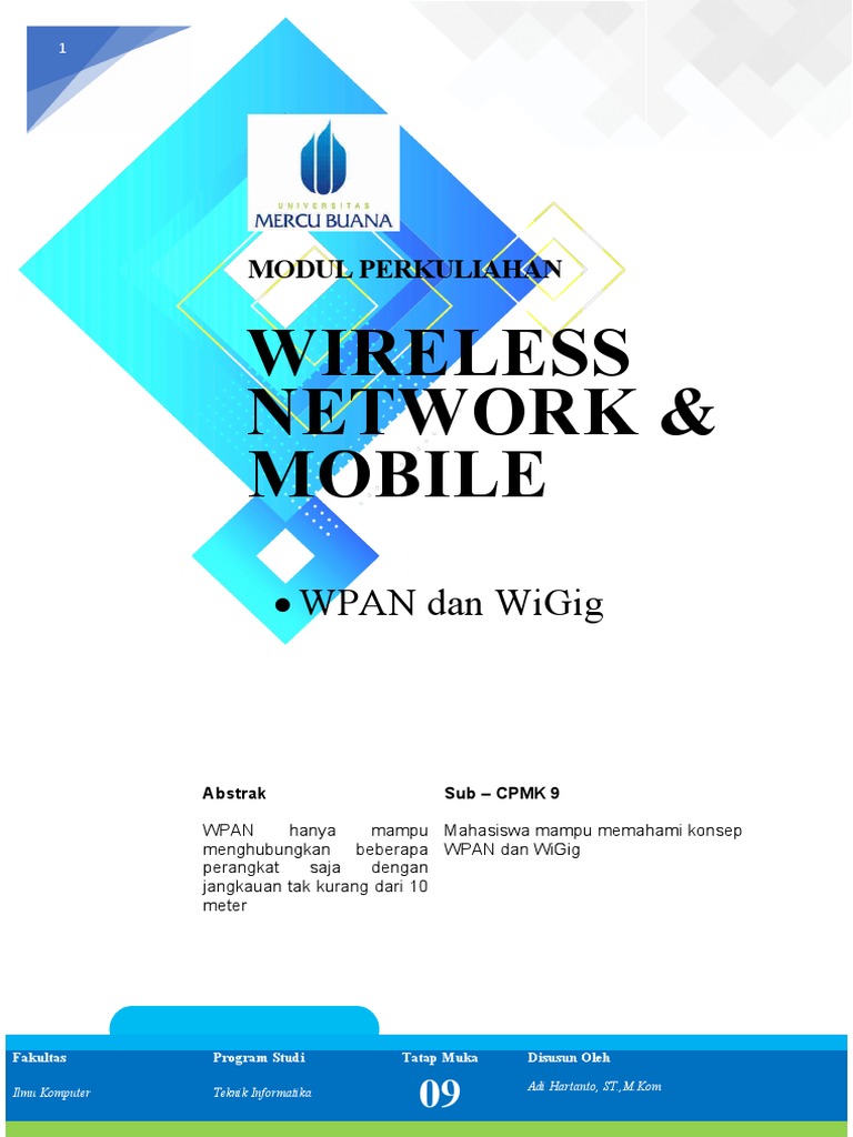 Modul 9 WPAN Dan WiGig | PDF
