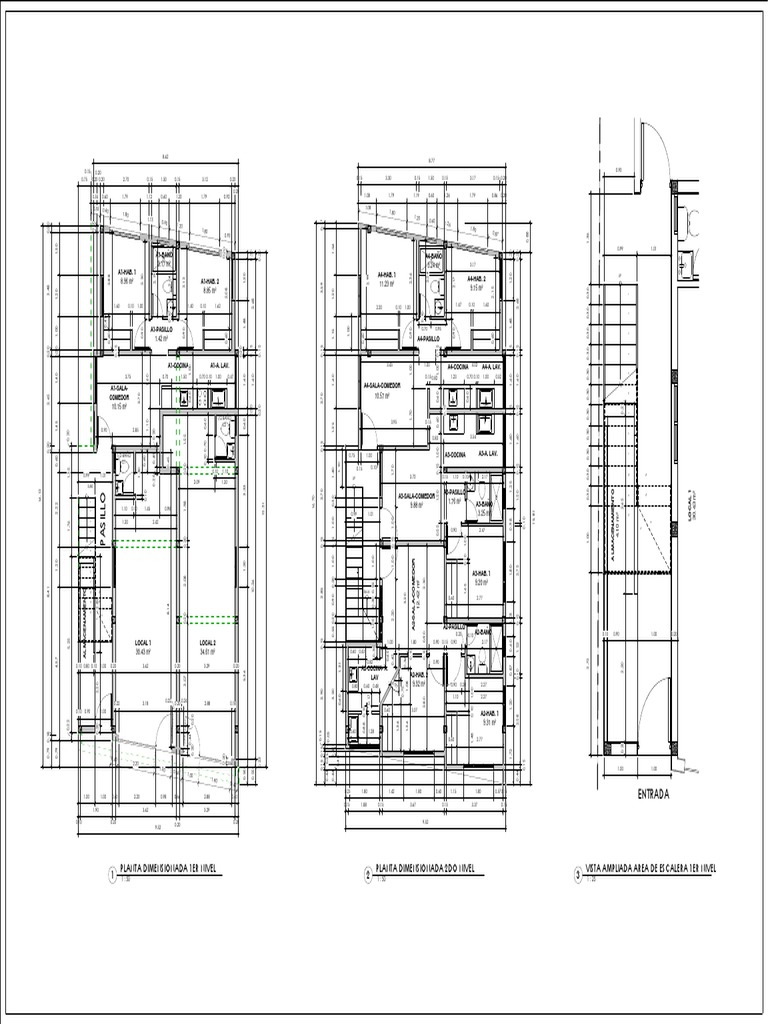 Ar-03-Plantas Dimensionadas 1er y 2do Nivel | PDF