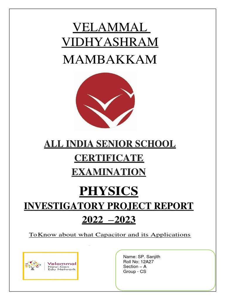 Physics Investigatory Project Class 12 | PDF