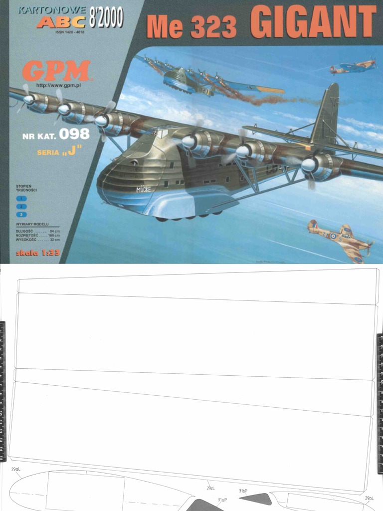 (Papermodels@emule) (GPM 098) - Me-323 D2 Gigant | PDF