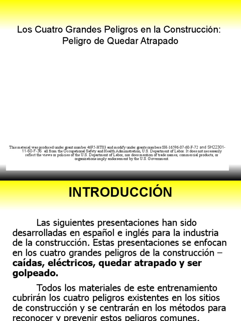 Peligros de Atrapamiento en Construcción | PDF