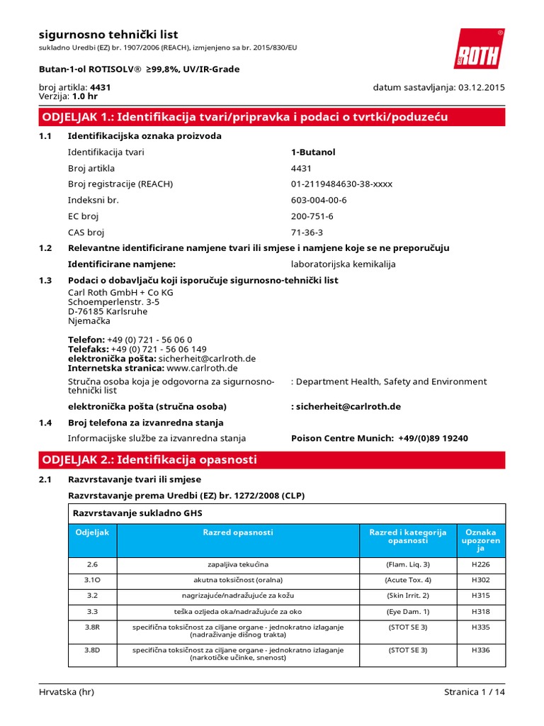 1 Butanol | PDF