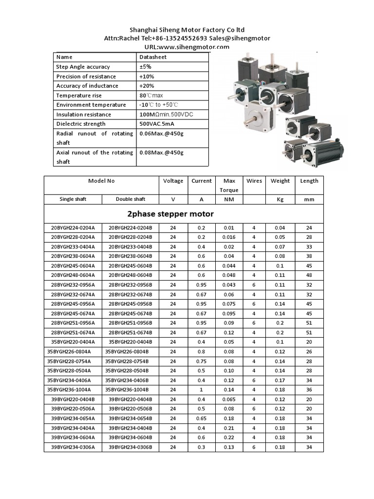 2 3phase Stepper Motor Catalog | PDF