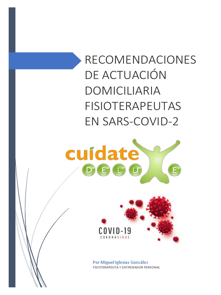 Protocolo Domicilio Fisios Cuidate Deluxe | PDF | Lavado de manos | Terapia física