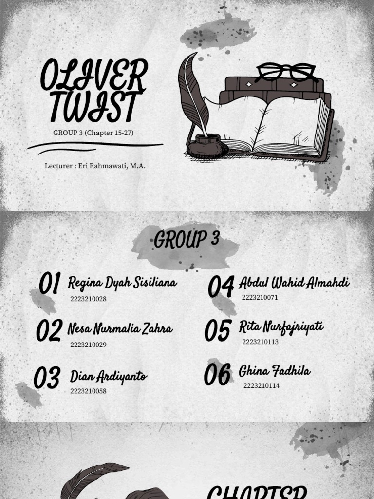 Group 3 - PPT - Analysis Element of Prose - Oliver Twist Chapter 15-27 | PDF | Nancy (Oliver ...