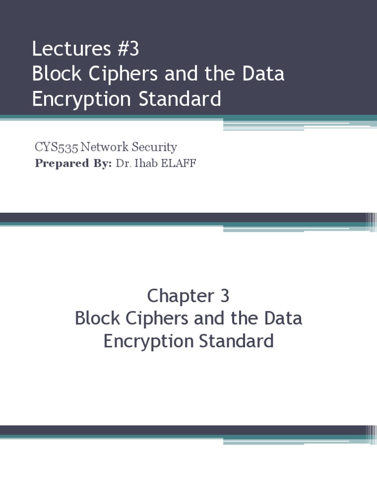 Cys535 Lecture03 | PDF | Cipher | Cryptography