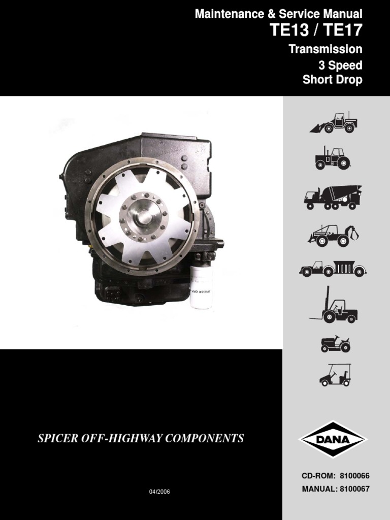 Hộp số TE13 dana | PDF | Manual Transmission | Bearing (Mechanical)