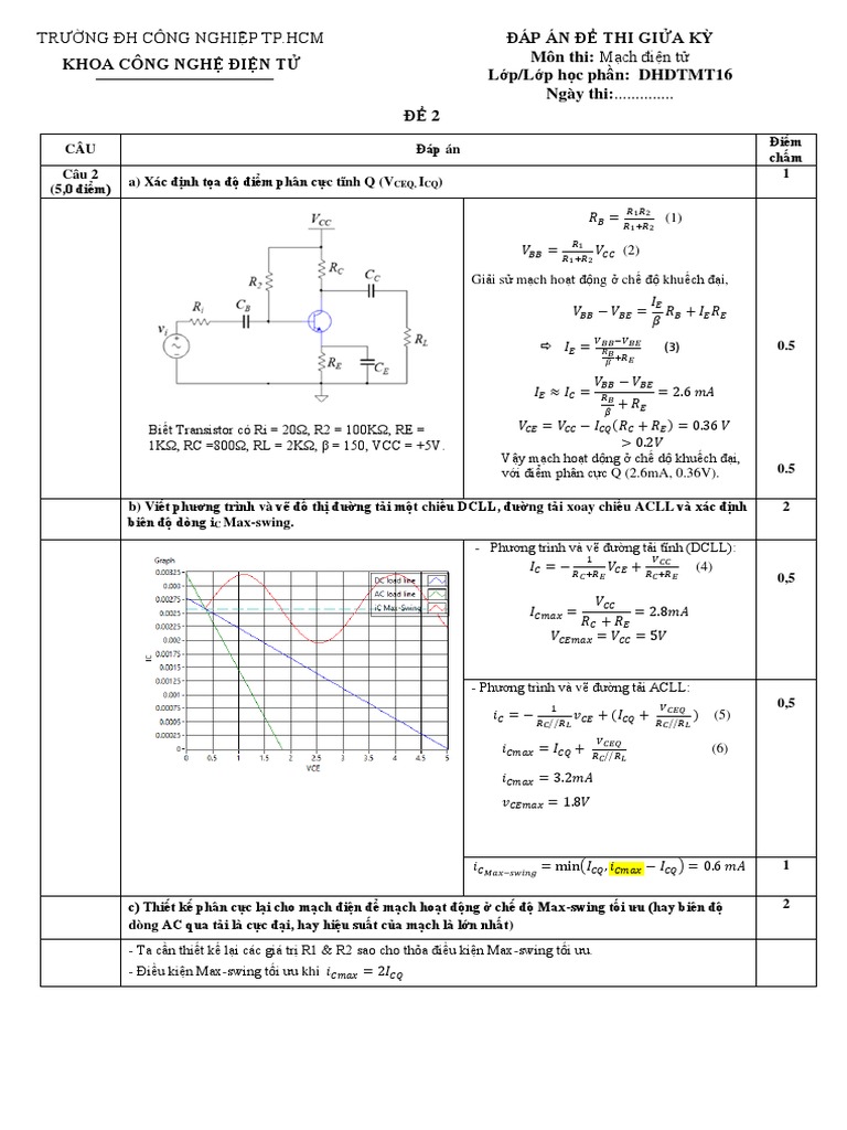 Dap An - Rubic - de Thi 2 GK - MDT - 2022 | PDF