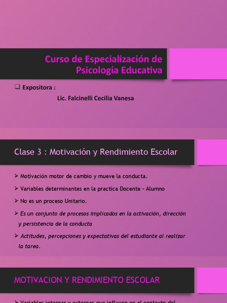 Modulo 3 Clase 3 | Descargar gratis PDF | Motivacional | Motivación