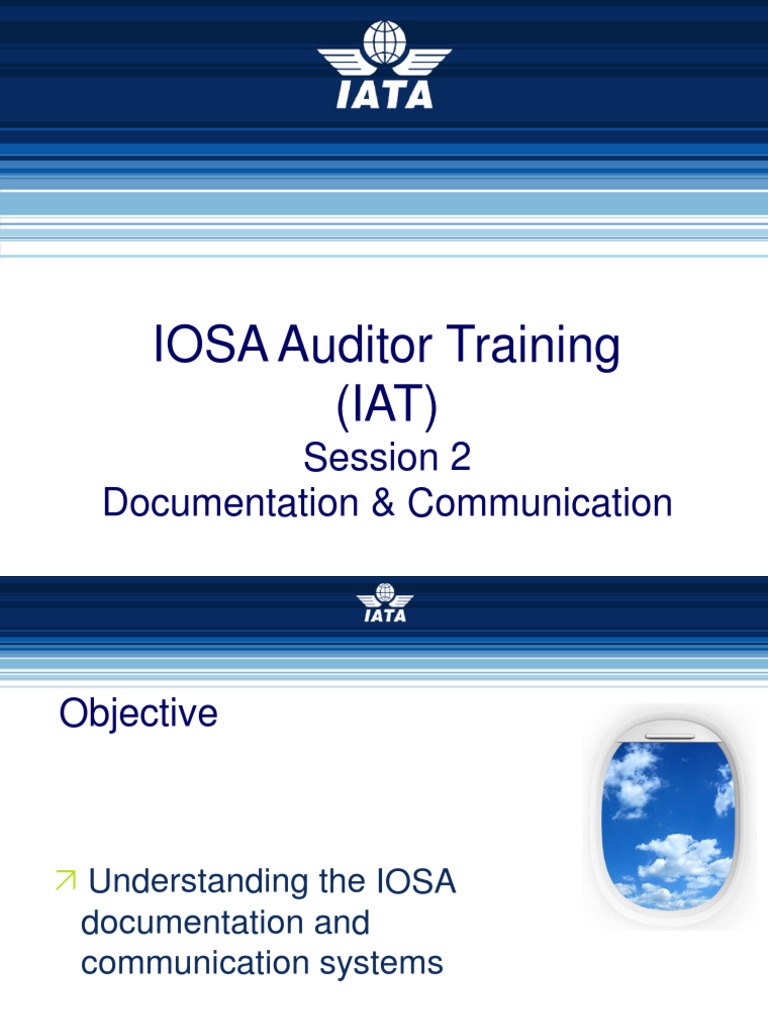 IOSA Documentation and Communication | PDF | Auditor's Report | Computing