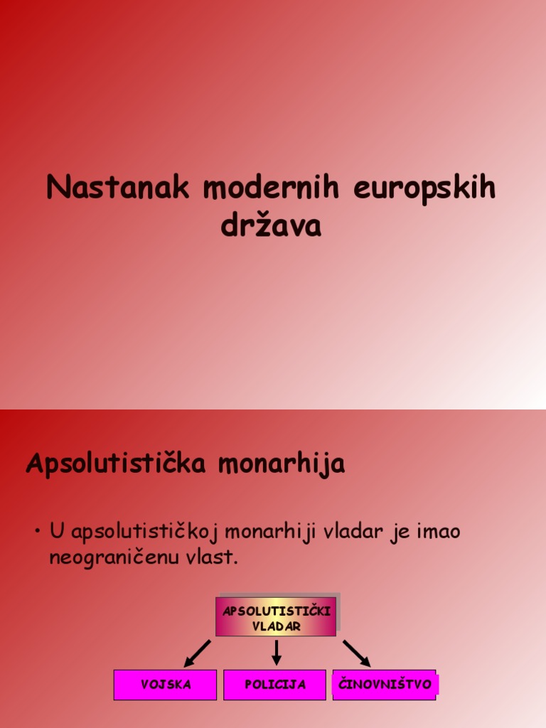 4.nastanak Modernih Europskih Država | PDF
