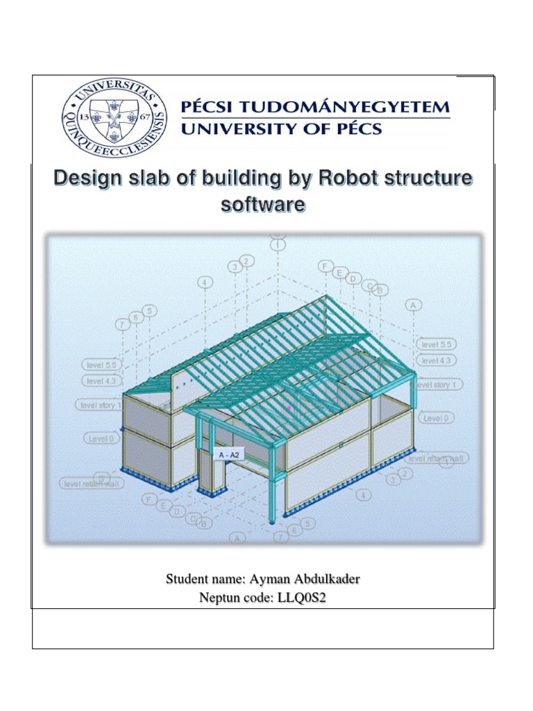 Design Slab of Building by Robot Structure | PDF | Masonry | Concrete