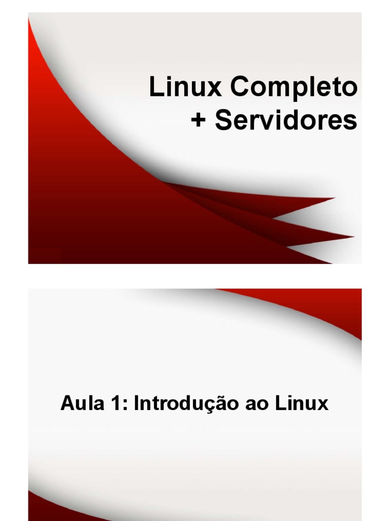 Apostila Linux Completo Servidores | PDF | Sistema de arquivo | Linux