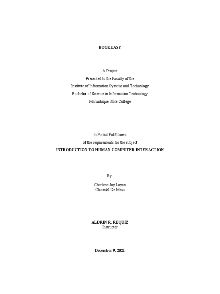 HCI-Final-Project-Format (Final Edit) | PDF | Prototype | Usability