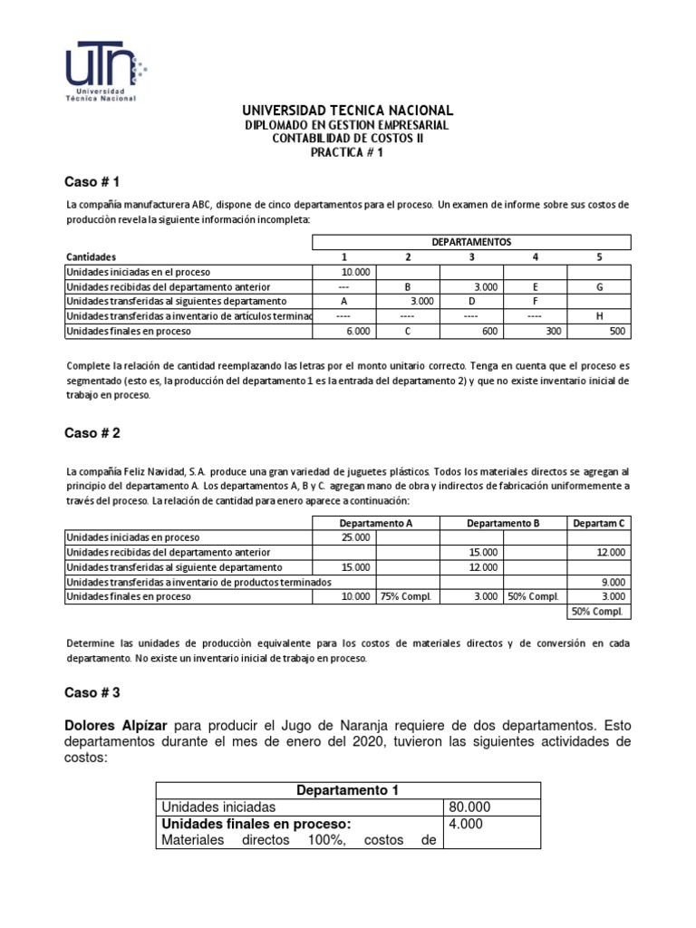 Costos I | PDF | Inventario | Contabilidad de gestión