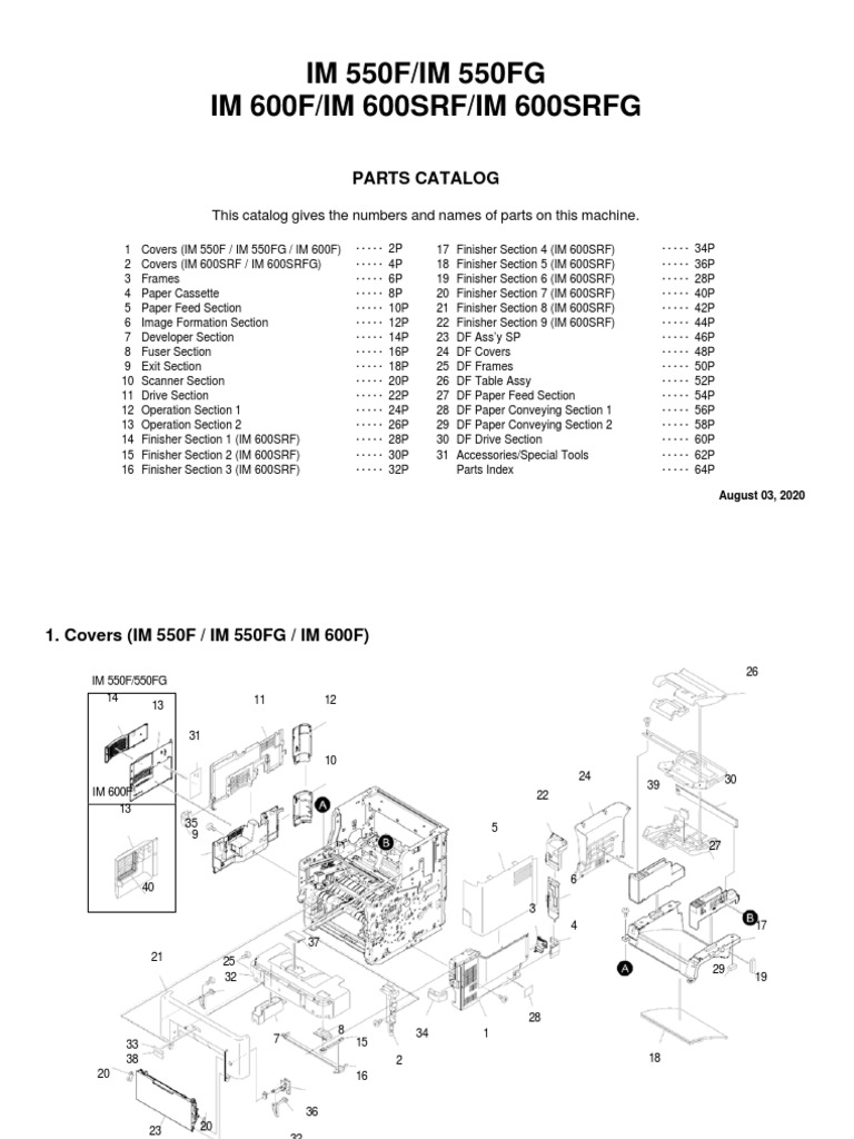 IM 550F/IM 550FG IM 600F/IM 600SRF/IM 600SRFG: Parts Catalog | PDF | Clutch | Equipment