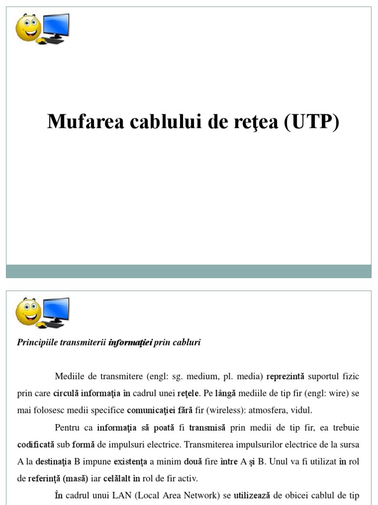 Cablu UTP Mufare | PDF