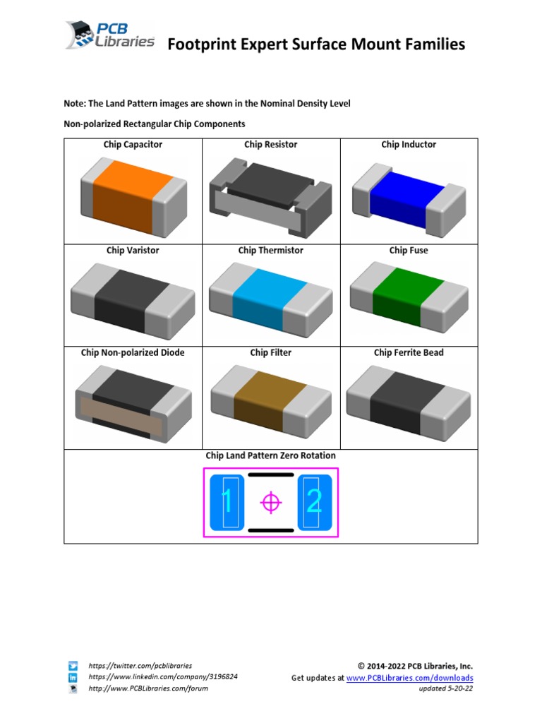 Footprint Expert Surface Mount Families | PDF | Capacitor | Rectangle