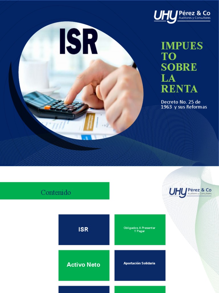 Isr Presentación | PDF | Impuesto sobre la renta | Impuestos