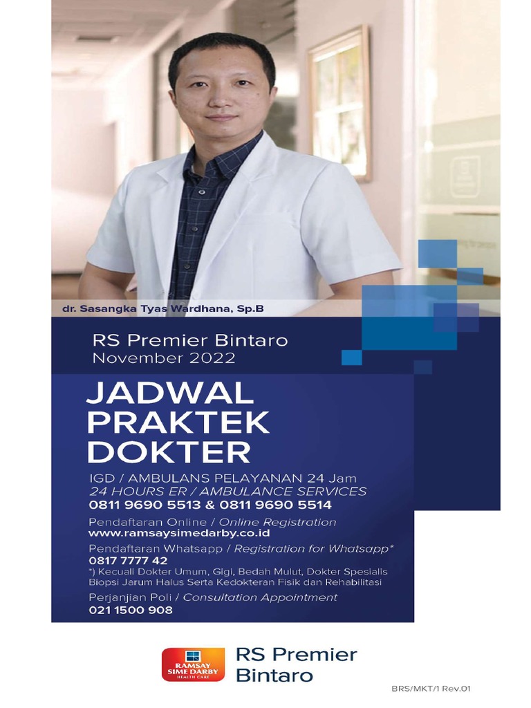 Jadwal Dokter RSPB Mobile - November 2022 | PDF