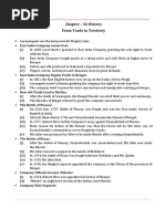 Class 8 History Chapter 2 Notes - From Trade to Territory Free PDF | PDF