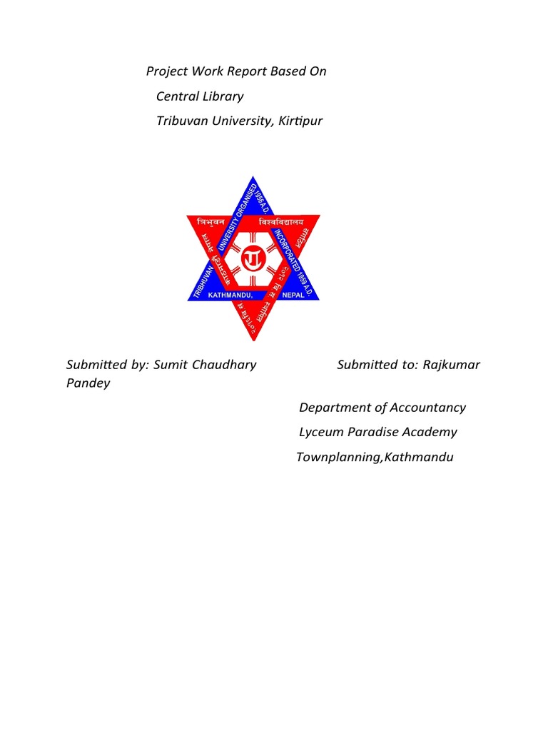 Project Work Report Based On | PDF | Books | Libraries