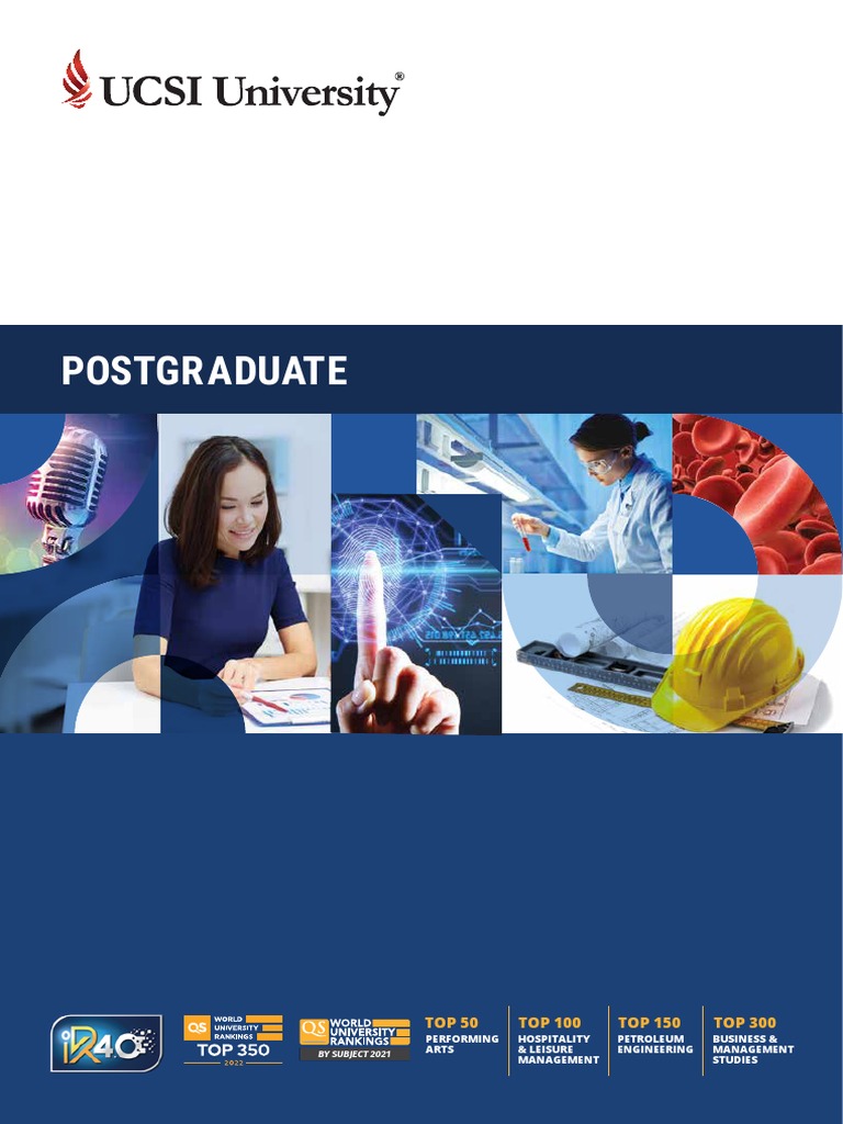 UCSI Postgraduate Brochure | PDF | Academic Degree | Postgraduate Education