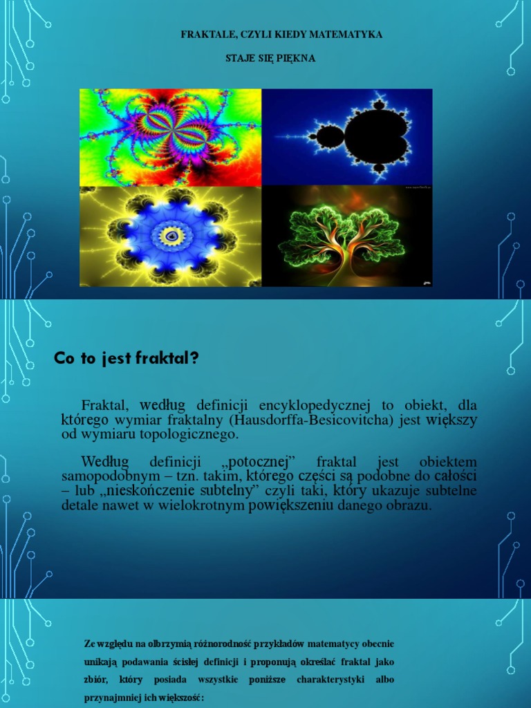 Prezentacja Fraktale | PDF