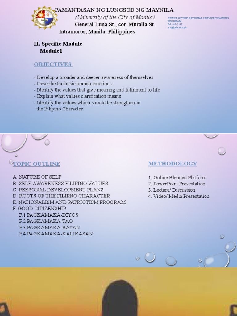 Self-Awareness and Filipino Values Module | PDF | Self Concept | Self Esteem