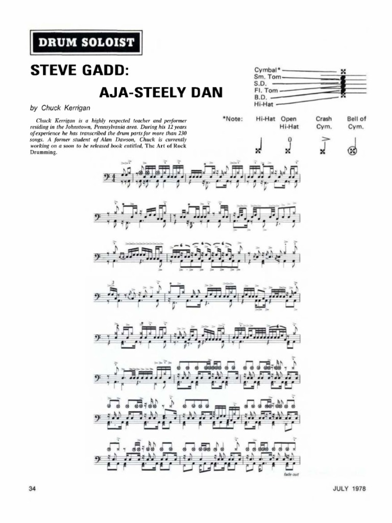 Aja - Steely Dan - Steve Gadd | PDF