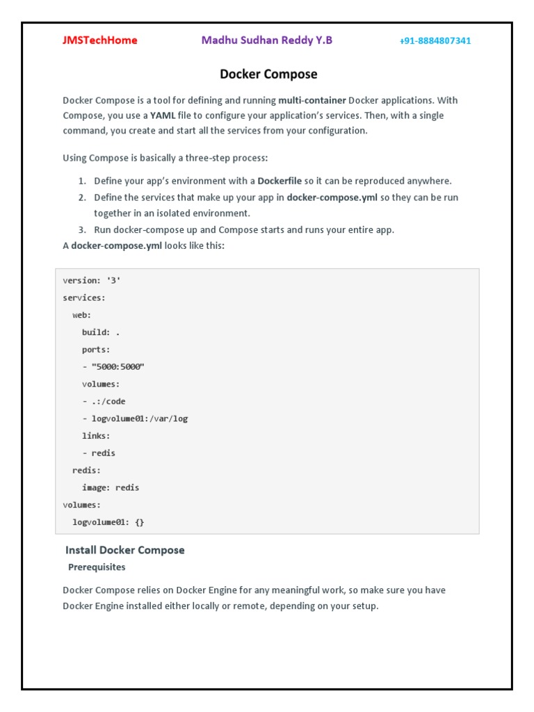 Docker Compose | PDF | Web Application | Python (Programming Language)