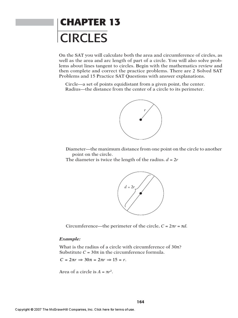 Circles Tasks Pdf Area Circle
