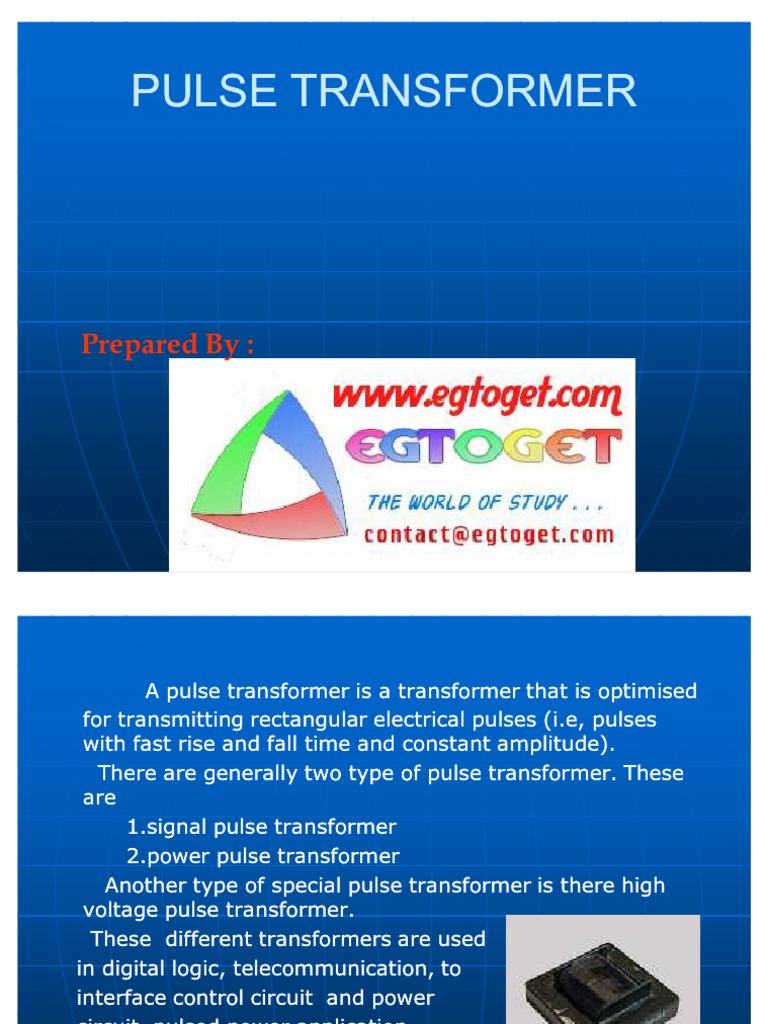 Pulse Transformer Overview and Applications | PDF